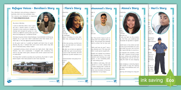 FREE! - Refugee Voices Story Pack (teacher made)