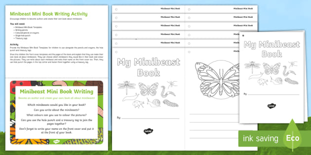 Minibeast Mini Book Writing Activity (teacher made)