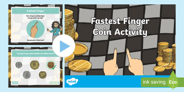 Fastest Finger – Coin Recognition Game – Years 1-3