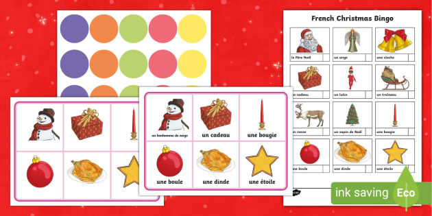 👉 French Christmas Bingo (teacher made)