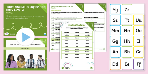 English Worksheets Functional Skills