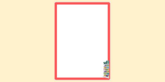 FREE! - Supermarket Shelves Page Border | Page Borders | Twinkl