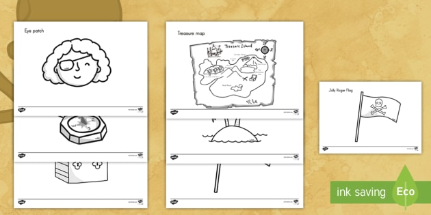 Pirate Coloring Pages Activity (teacher made)
