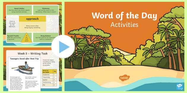 Year 3 Autumn 1 Word Of The Day Activity PowerPoint