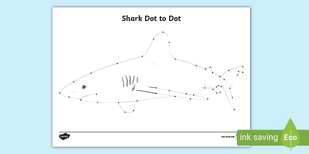 FREE! - Shark Connect the Dots Printable Activity - Resources