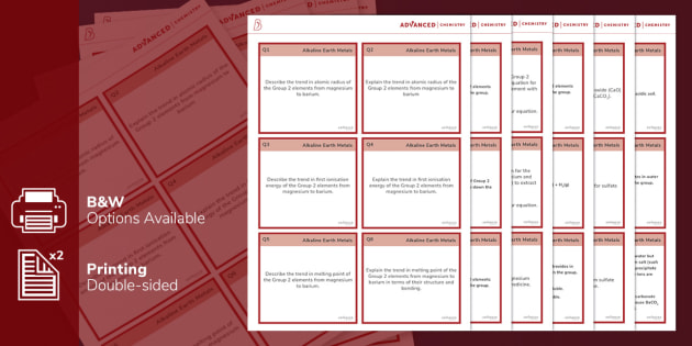 Group 2 The Alkaline Earth Metals Flashcards