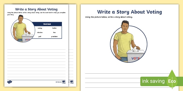 Presidential Voting Story Writing Activity
