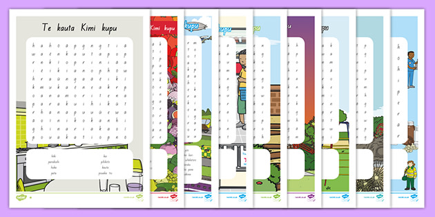 Places Word Search Pack - Years 4-6 - Twinkl NZ