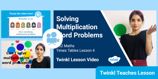 FREE! - 👉 Year 3 (Ages 7-8) Times Tables: Video Lesson 4