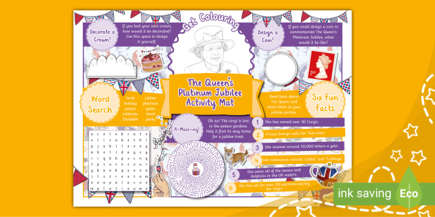 The Queen's Platinum Jubilee Activity Mat (Ages 7 - 11)