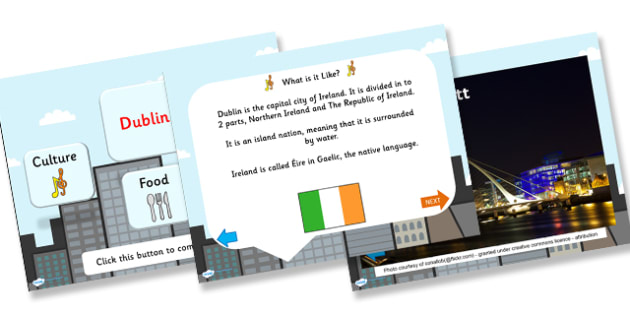 Dublin Information PowerPoint (teacher made)