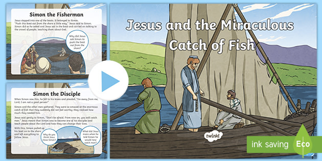 KS2 Jesus and the Miraculous Catch of Fish PowerPoint