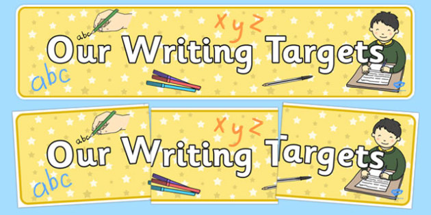 👉 Writing Goals Display Banner - Primary Planning Resources