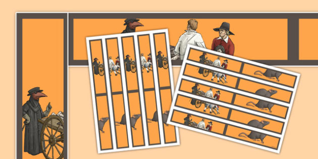 The Black Death Display Borders (teacher made)