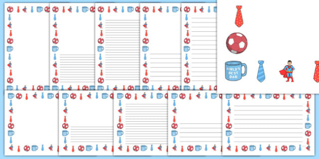 Father's Day Page Border Images - father, father's day, dad