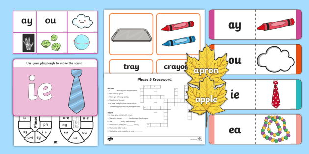 Phase 5 Activity Pack - diphthong, phase, phase 5, phase five, activity ...
