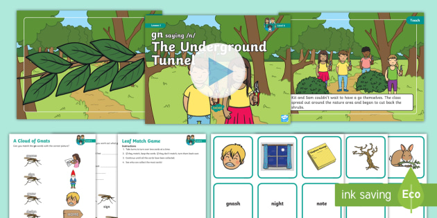 'gn saying n' Lesson Plan - Level / Phase 6 Week 4 Lesson 1 Twinkl Phonics