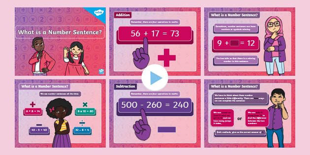 Number Sentences PowerPoint (teacher made)