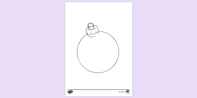 FREE! - Christmas Bauble Colouring | Colouring Sheets