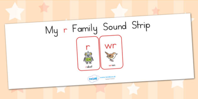 FREE! - My R Family Sound Strip (teacher made)