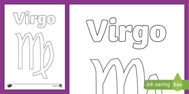 FREE! - Virgo Colouring Page | Worksheet | Twinkl