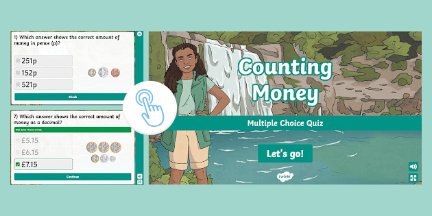 Counting Money KS2 Maths Multiple Choice Quiz - Twinkl