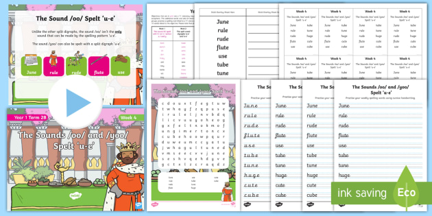 Year 1 Term 2B Week 4 Spelling Pack