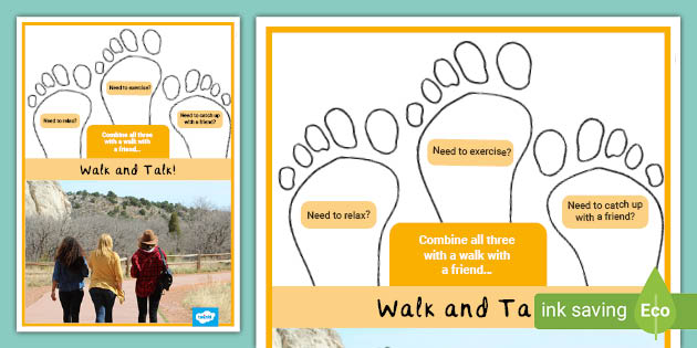 Staff Wellbeing Walk and Talk Poster - Staff Wellbeing