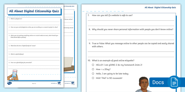 NZ Digital Citizenship Quiz (Teacher-Made)