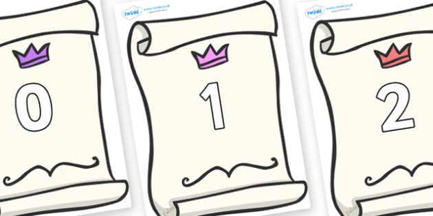 Numbers 0-31 on Invitations (teacher made)