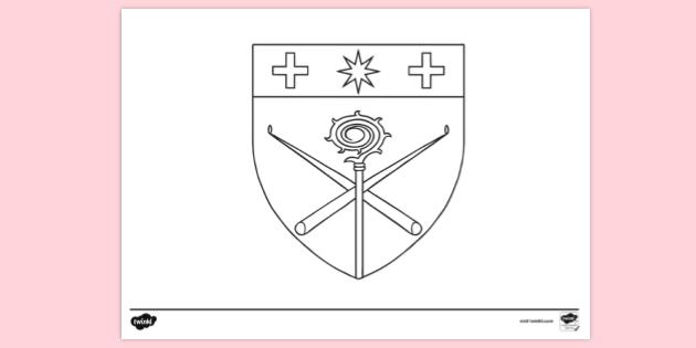 FREE! - Saint Blaise Coat of Arms Colouring Sheet | Colouring Sheets