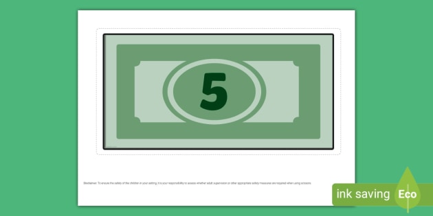 Create Play Money Template Free Play Money Printable Template