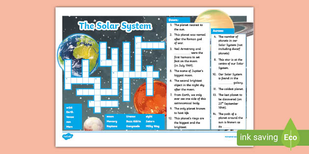 Short Solar System Crossword Puzzle 11 Need To Know Things About Our