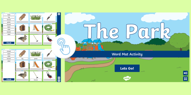 Interactive Park Word Mat Activity | Twinkl Go!