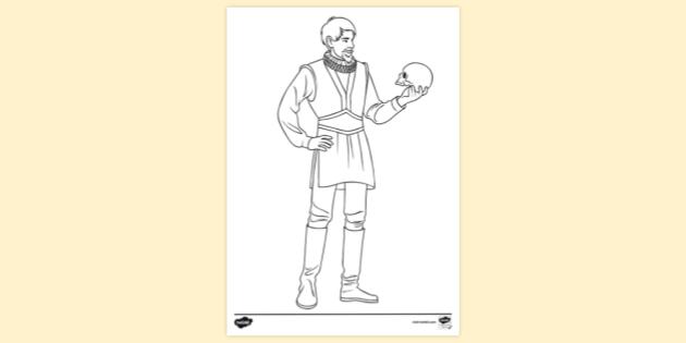 FREE! - Prince Hamlet Colouring Sheet | Colouring Sheets