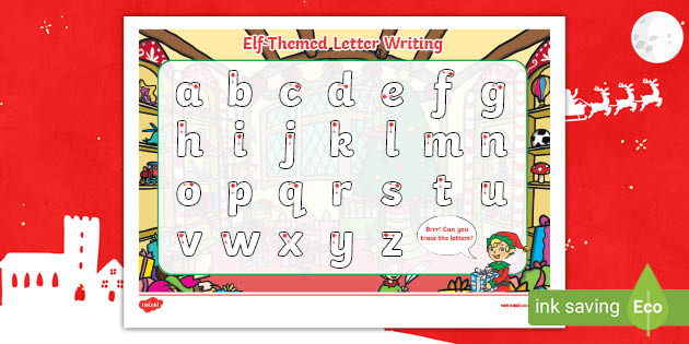 Elf Themed Letter Writing Worksheet (teacher made)