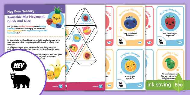 FREE! - Hey Bear Sensory Movement Cards and Dice