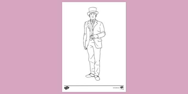 Mr Jaggers Colouring Sheet | Colouring Sheets