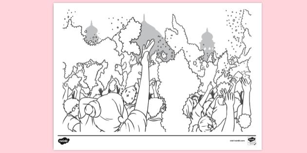 FREE! - Holi Colouring Sheet | Colouring Sheets