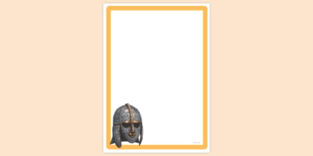 FREE! - Anglo Saxon Mask | Page Borders | Twinkl