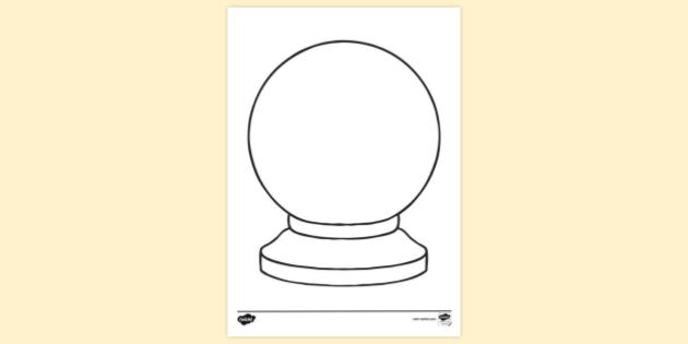 FREE! - Crystal Ball Colouring | Colouring Sheets