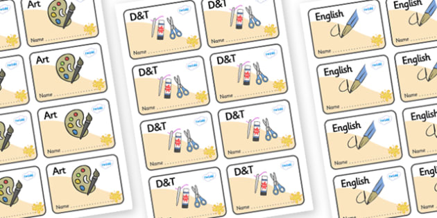 FREE! - Amber Themed Editable Book Labels (teacher made)