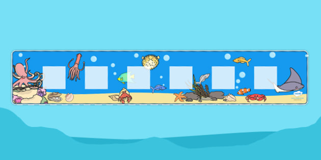 Under The Sea Themed Visual Timetable Display - Visual