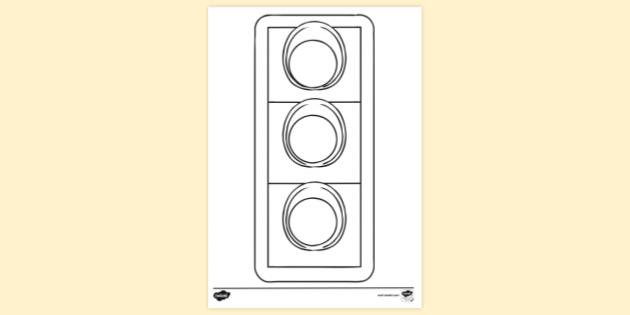 Traffic Lights Colouring Sheet | Colouring Sheets
