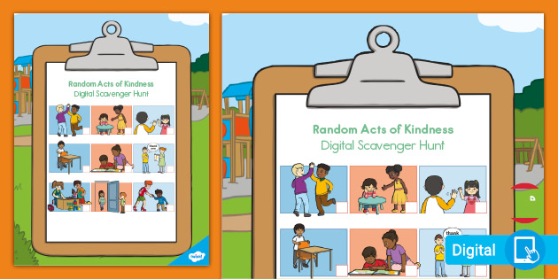 Random Acts of Kindness Digital Scavenger Hunt