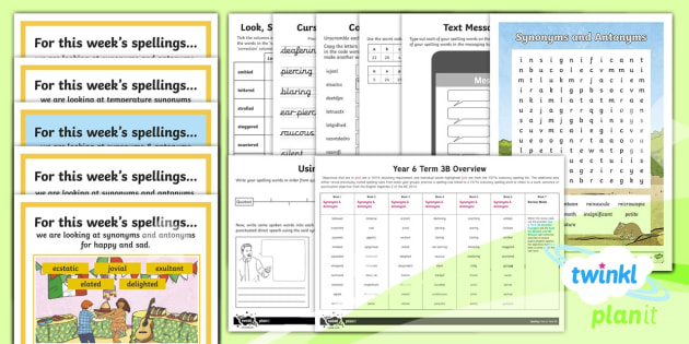 PlanIt Spelling Year 6 Term 3B Bumper Spelling Pack