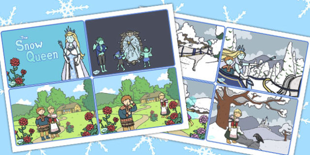 The Snow Queen Story Sequencing Cards (teacher made)