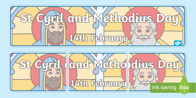 FREE! - St Cyril and Methodius Day Display Banner | Twinkl