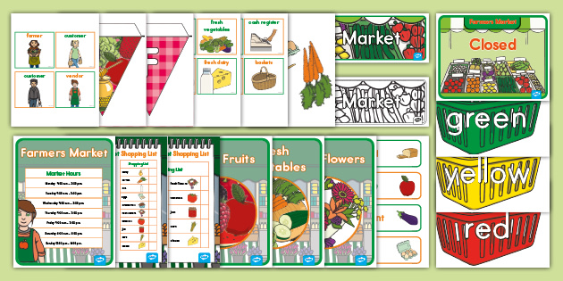 Farmer's Market Dramatic Play Pack (teacher made)