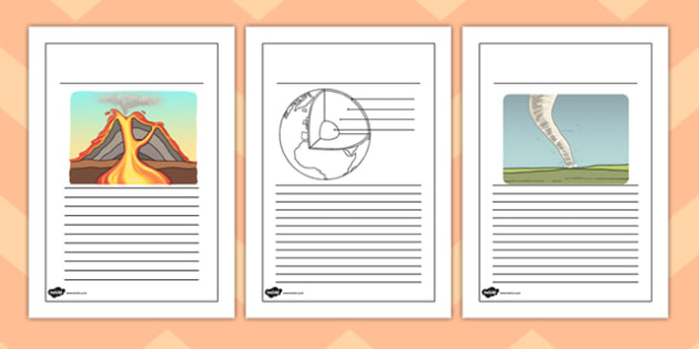 Extreme Earth Writing Frames (teacher made)